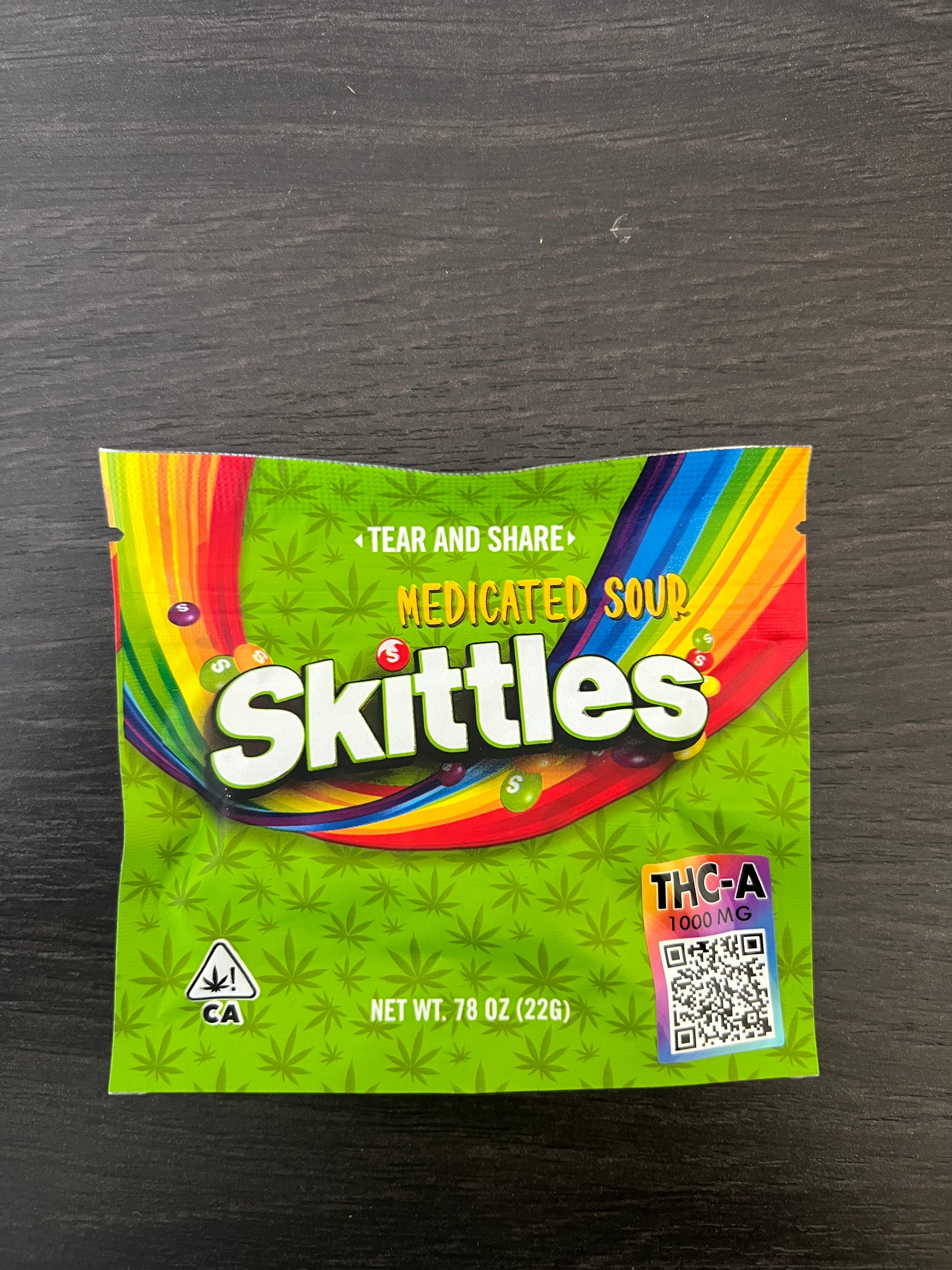 Bittchaser Medicated Sour Skittles Edible THCA Gummies | Nairobi Kenya