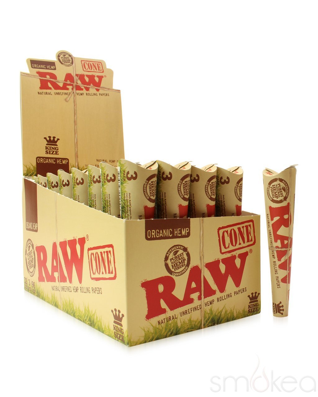 Raw Organic King Size Pre-Rolled Cones | Bittchaser Nairobi Kenya